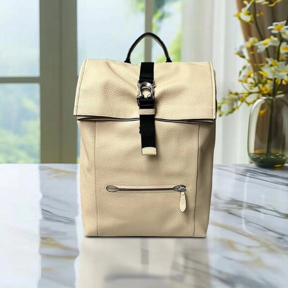 Coach | Bags | Coach Cj834 Beck Roll Top Backpack White | Poshmark